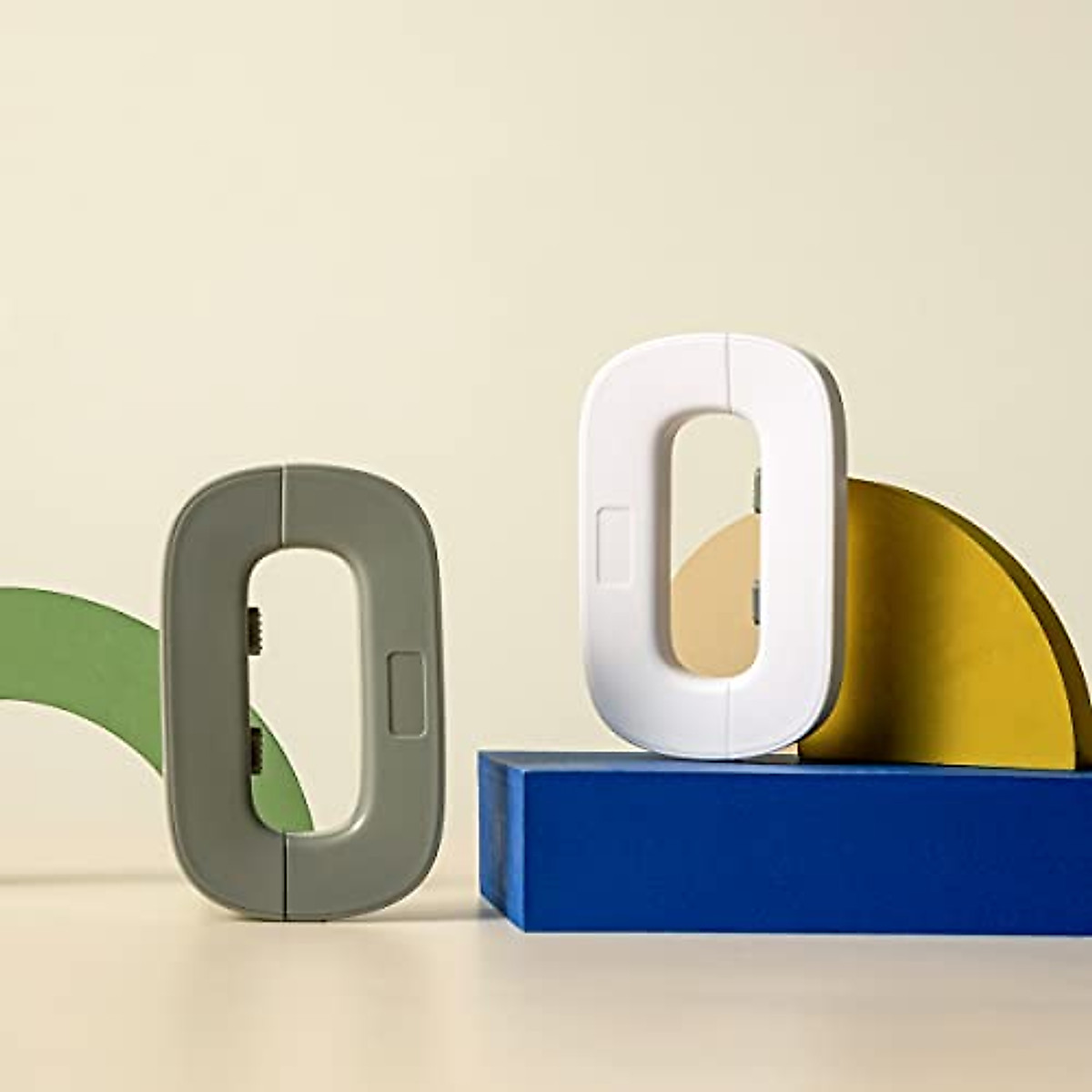 CNBEIAN Child Safety Locks for Refrigerator Doors-2 Pack-White