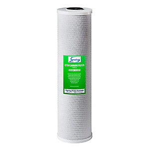 iSpring FC25B Whole House Water Filter Replacement Cartridge, CTO Carbon Block, 20” x 4.5”