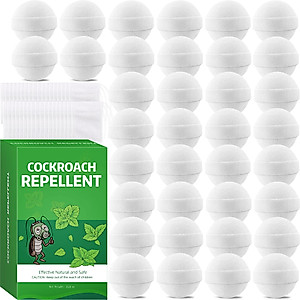 36 Pack Roach Repellent Peppermint Oil to Keep Cockroach Away from House, Powerful Cockroach Repellent, Roach Spider Ant Mouse Repellent for Home Kitchen Office Hotel Garage Car, Safe for Humans