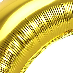 24 Inch Moon Foil Balloon Mylar Balloons for Baby Shower,Wedding,Party Decoration (6pcs,Gold)