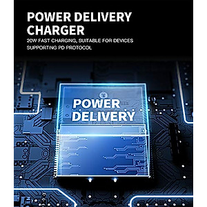 20W Watt Power Charging Adapter Lightning to USB C Fast PD Wall Charger Block With 5ft Cable Quick Box Compatible for IPhone 11 12 PRO MAX MINI XS XR SE2 X 8Plus Ipad ARI Airpod Cord Samsung Type Plug