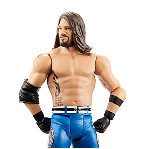 WWE AJ Styles Action Figure in 6-inch Scale with Articulation & Ring Gear, Series #101