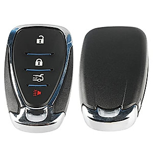 Fits Remote Key Fob Shell 4btn Case Replacement for Chevrolet Volt Cruze Traverse Camero Malibu Blazer (HYQ4EA)