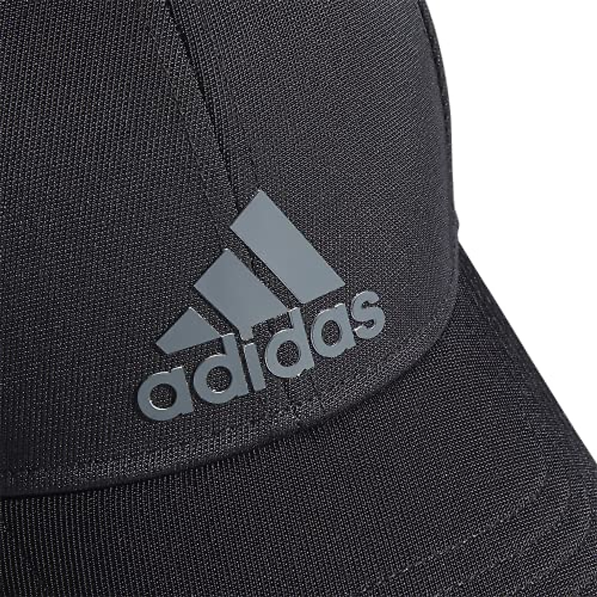 adidas Men's Decision Structured Low Crown Adjustable Fit Hat, Black/Onix Grey, One Size