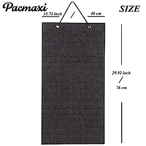 Hanging Brooch Pin Organizer, Display Pins Storage Case, Brooch Collection Storage Holder, Holds Up to 170 Pins.(Not Include Any Accessories) (M-170 Slots, Black)