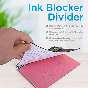 Spiral Notebook, 5x7 Inch Notebooks - Wirebound College Ruled Note Books, Bright Neon Colored Lined Paper, Perforated Notepad Memo Books - Durable Poly Cover, Journaling Notebook - 100 Sheets - 3 Pack