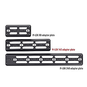 SUNWAYFOTO 5.51 inch M-Lok Arca Rail Mount Adapter Accessories for Arca-Swiss/RRS Tripod Head Aluminum SMP-140