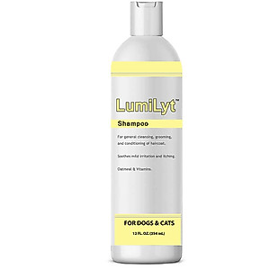 LumiLyt Shampoo - General Cleansing, Grooming, & Conditioning Pet's Hair Coat - Effective for Both Cats & Dogs - Contains Oatmeal & Vitamins, 12 fl oz