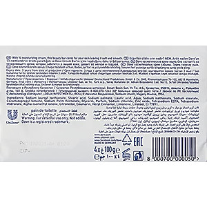 Dove Beauty Cream Bar, Unisex Soap, Multi, 4 Count