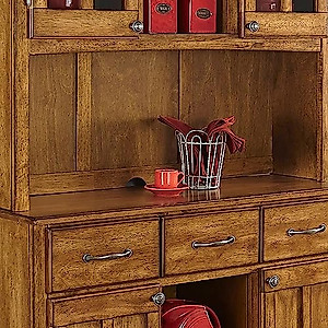 Buffet of Buffets Cottage Oak with Wood Top by Home Styles