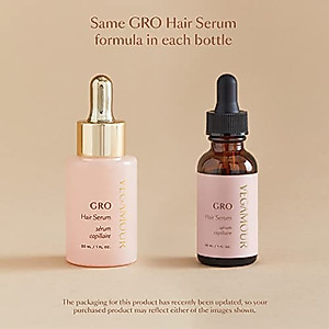 VEGAMOUR GRO Hair Serum for Thicker, Visibly Longer Hair - Vegan Hair Growth Serum Designed for Thinning Hair & Hair Loss
