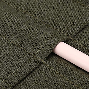 2Pcs Canvas Paint Brush Holder Gouache Oil Pen Storage Bag Roll Pen Case Artist Painting Sketch Brushes Holder