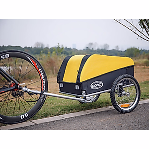 Bike Cargo Trailer, Foldable Frame 88 lbs Max Load, 16'' Quick-Release Wheel, Not for Kids or Animals