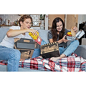 Rainbow Socks - Men Women Funny - 4 Pairs - Burger Fries - Size US 5.5-9