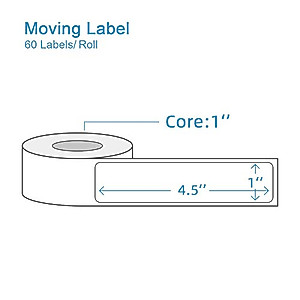 Labelebal 960 Count Moving Labels 14 Different Living Spaces + Fragile Stickers + Blank White Label Home Moving Color Coding Labels Moving Sticker for Storaging Packing Moving (16Rolls, 60/Roll)