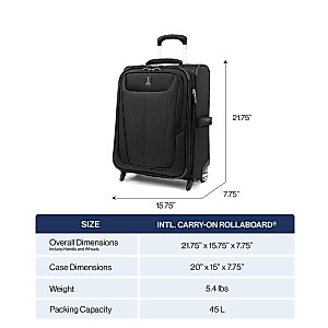 Travelpro Maxlite 5 Softside Expandable Upright 2 Wheel Carry on Luggage, Lightweight Suitcase, Men and Women, Orchid Pink Purple, Carry On 20-Inch