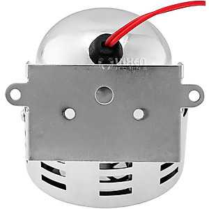 Vixen Horns Loud Electric Motor Driven Horn/Alarm/Siren (Air Raid) Small/Compact Chrome 12V VXS-9060C