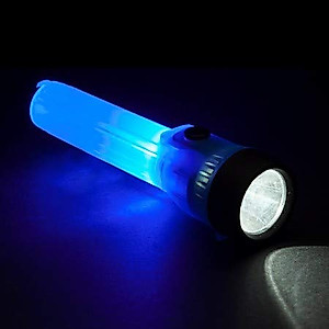 Life Gear 2PK Glow Mini Flashlight with Safety Glow Handle In Assorted Colors (TG12-60531-RGB)