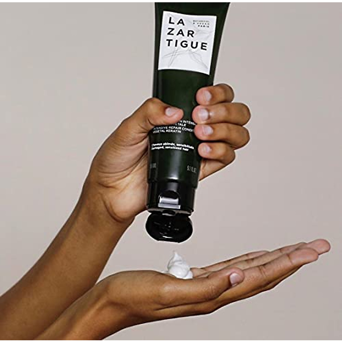 Lazartigue Nourish Conditioner, Enriched with Shea Butter, High Nutrition for Hair Fiber, Intensely Nourished, Untangled, Supple, Light and Tamed 5.1 fl oz, Vegan