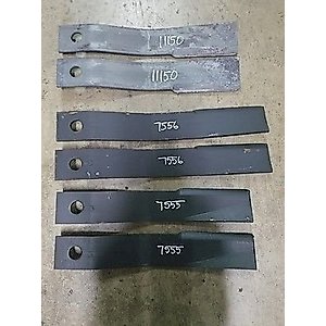 6 Total Replacement Blades for Bush Hog Flex Wing 2315 2415 2615 2615L 3715#7555 7556 11150