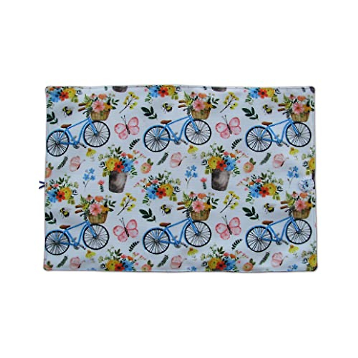 Book Sleeve Cover , Fabric Novel for Adult Books Cover for Paperback, Bicycle Pattern Washable Book Protector - 5.5 x 8.2 x 1.6 Padded Case for Novel