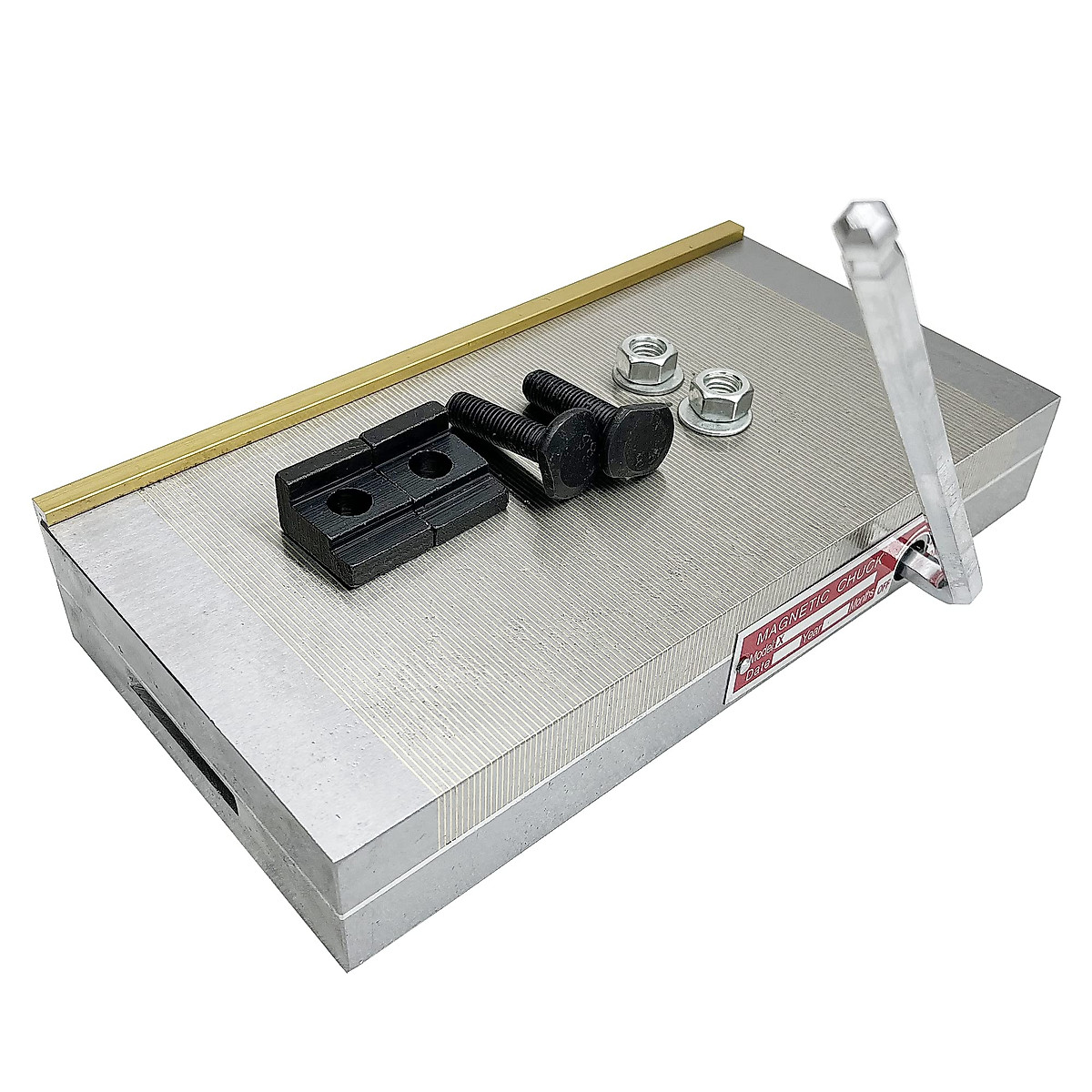 TECHTONGDA 6×12 inch Fine Pole Permanent Magnetic Chuck for Grinding Machine Machining Workholding