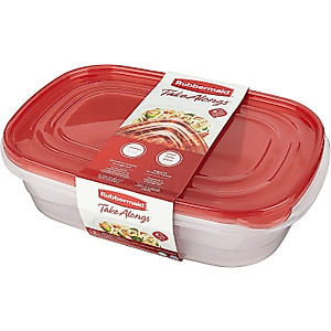 Rubbermaid 1787832 Rectangular Take Alongs Container 2 Piece Set