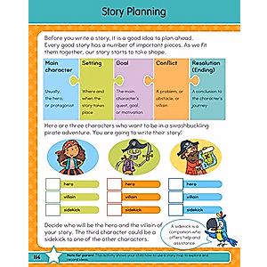 4th Grade BIG Workbook: All Subjects for Kids 9 - 10 includes 220+ Activities, Math, Reading Comprehension, Vocabulary and Language Arts, Writing, Math Skills, Algebra, Fractions, Geometry and More!