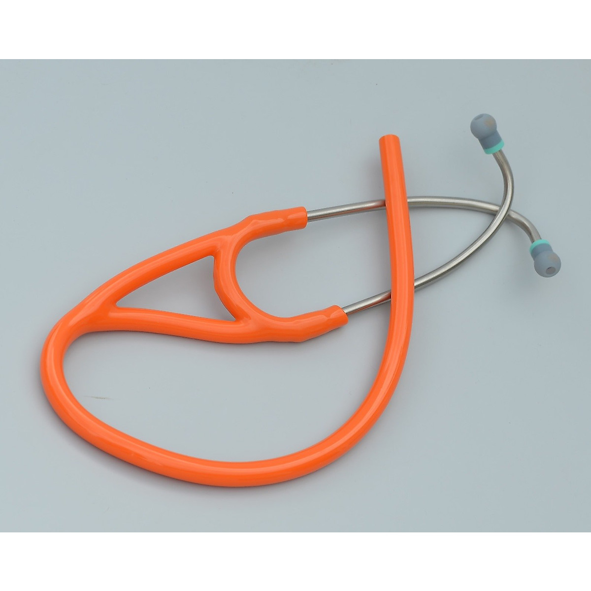 Replacement Tube (dual lumen binaurals) fits ALL leading brand dual-head Cardiology Stethoscopes - T71 ORANGE