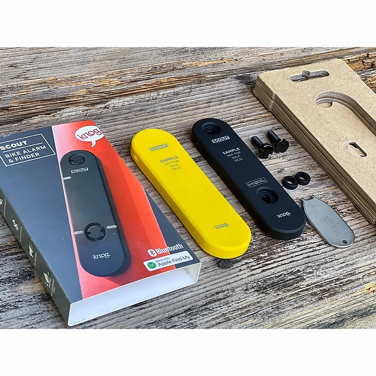 Revere KNOG Bike Alarm & Finder, Waterproof Motorcycle Bicycle/Door Burglar Alarm, Prevent Robbery and Theft, Loud, Adjustable Sensitivity, Scooter, ebike Accessories Vibration Sensors