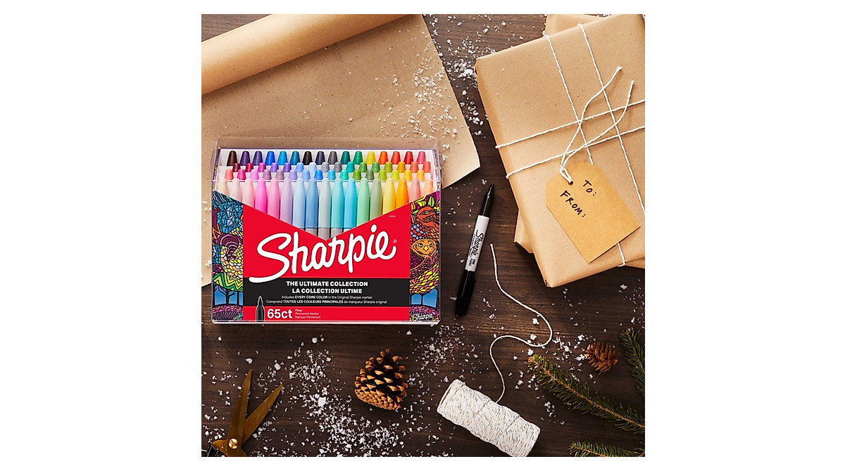 Sharpie Permanent Markers Collection - 65 Vibrant Colors & Fine Tips