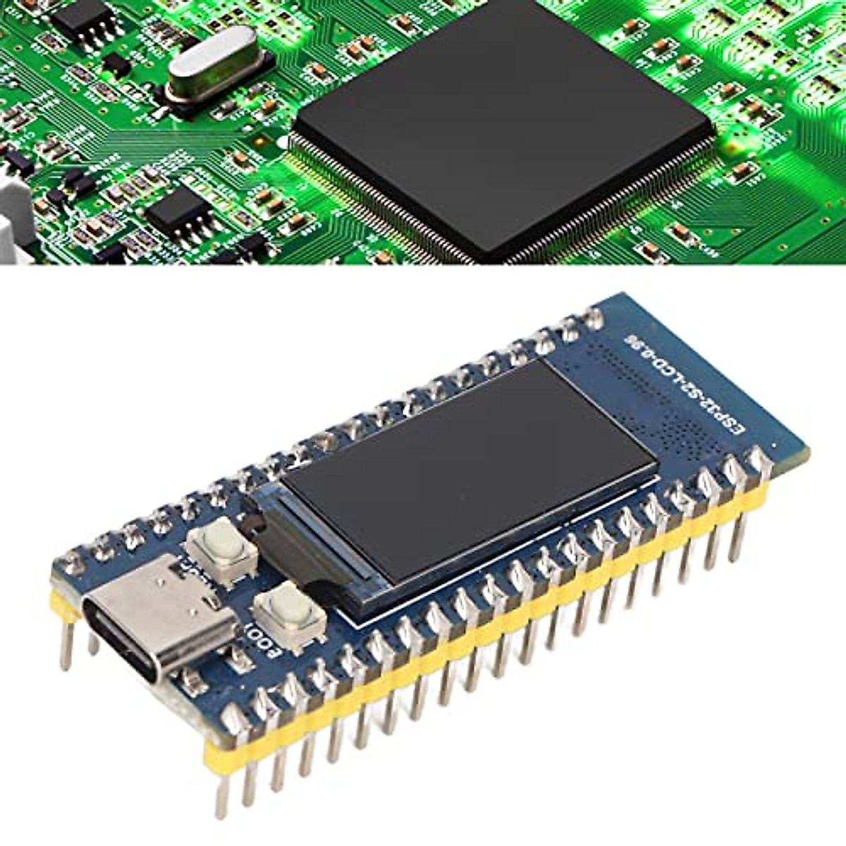 Micro Controller Board, Low Power 2.4 GHz WiFi Colored IPS LCD Display Microcontroller Mini Development Board for MicroPython