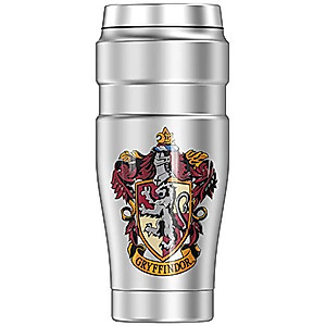 THERMOS Harry Potter Gryffindor House Crest, STAINLESS KING Stainless Steel Travel Tumbler, Vacuum insulated & Double Wall, 16oz