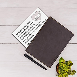 UPNEGE Gift for Father of the Bride, Wedding Gift for Dad Engraved Wallet Insert Card