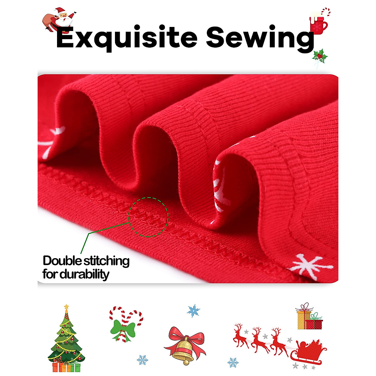 DAUGHTER QUEEN Girls Christmas Pajamas 18-24 Month Baby Toddler Xmas PJs Deer Pj Sets 100% Cotton Comfy Soft Sleepwear Elk Jammies Clothes Outfits 18M/Mo, 24M/Mth