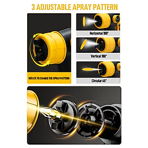 Cordless Paint Sprayer for DeWo1t 20V Max Battery (Battery NOT Included), HVLP Spray Paint Gun