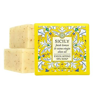 Greenwich Bay Destination Exfoliating Spa Soaps 7 Piece Set of 6.35 Ounce Bars - Travel to London, Kyoto, Tahiti, Paris, Fiji, Morocco, and Sicily without leaving your home!