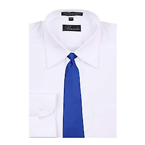 BUYYOURTIES CLIPON-ADF-3 - Mens Solid Color Clip On Easy to Remove Clip Necktie Ties