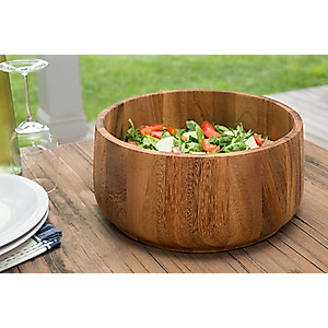 Ironwood Gourmet Tulip Salad Bowl, Acacia Wood
