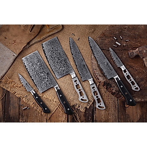 KATSURA Woodworking Project Kit – Paring Knife Blank – 3.5 Inch – Japanese Premium AUS 10, 67 Layers Damascus Steel