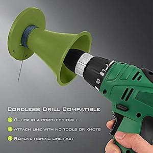 KastKing KutR™ Fishing Line Spooler & Line Gobbler - Patented Fishing Accessories, Built-in Line Cutter – Remove Old Fishing Line Quickly - Spool Spinning and Casting Reels, No Line Twist