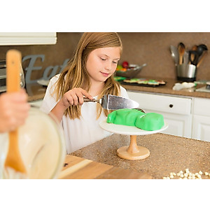 Handstand Kitchen Dinosaur Buddies 7-piece Real Cake Baking Set with Recipes