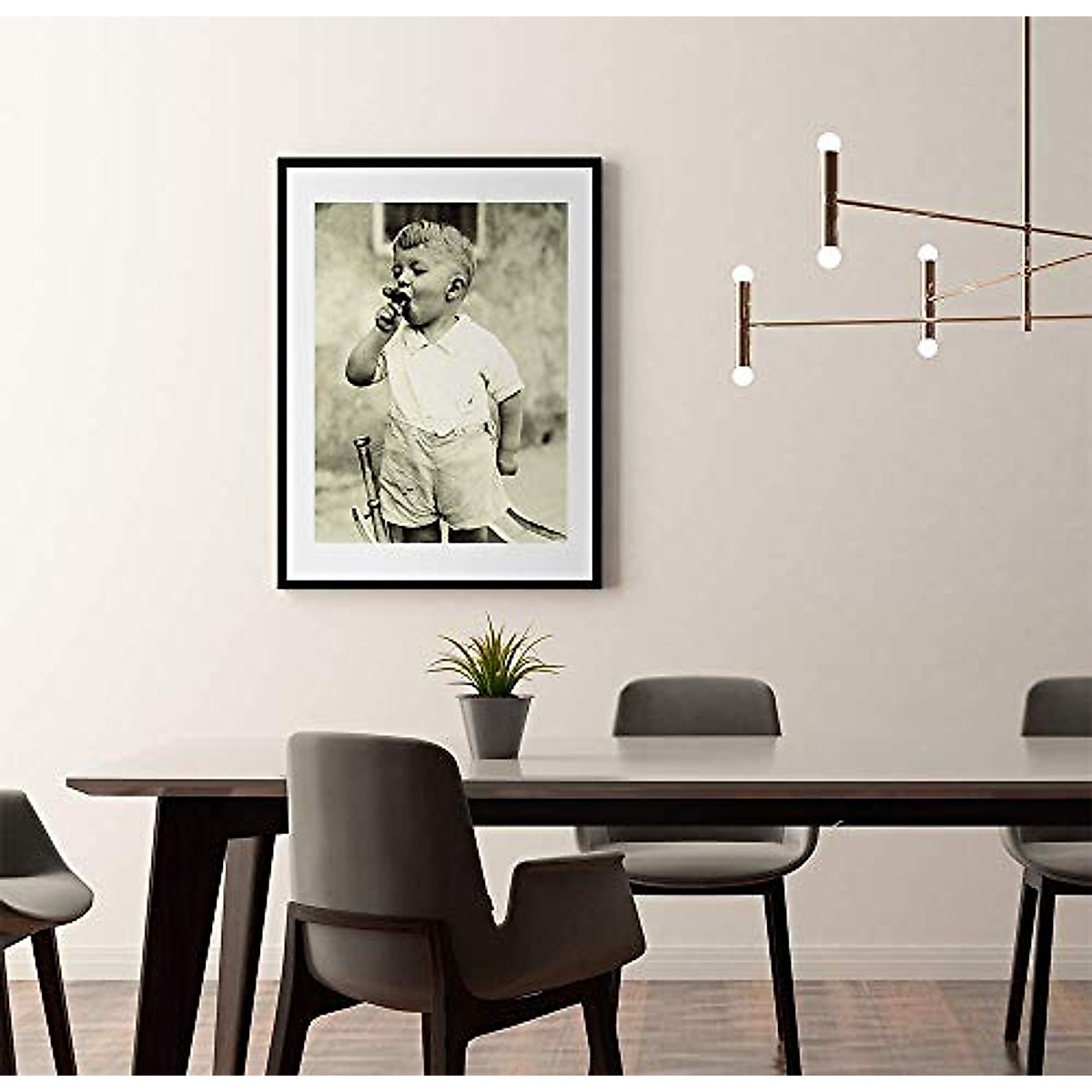 Photo Print of Young Boy Smoking Cigar - 11 x 14 Unframed Print - Unusual Art Prints