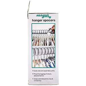 Xangar 60 Pack Hanger Separators, Silver