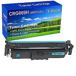 1-Pack (Cyan) Compatible High Yield CRG-069H CRG069H (5097C001) Laser Printer Toner Cartridge Used for Canon MF753Cdw MF751Cdw LBP674Cdw LBP673Cdw LBP674Cx MF752Cdw MF756Cx Printer