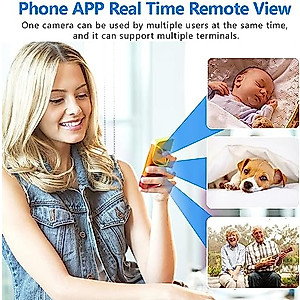 Hidden Spy WiFi Security Camera Wireless Indoor Outdoor Camera Nanny Cam Smart Home Baby Cams Pet Dog Cat Camera Indoor Outdoor Baby Camera 1080P Remote Portable Camera Phone APP Room 1080P Camera