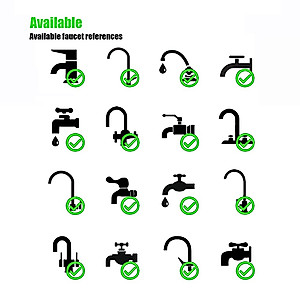 Soerreo Portable Rubber Hose Nozzle, Size, Easy to Use, Hand Shower, Suitable for People or Pets