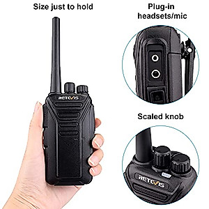 Retevis RT27 Walkie Talkies for Adults Gift,Long Range 2 Way Radios Rechargeable,VOX Clear Voice Easy Operation Durable,Two Way Radio for Outdoor Hiking Hunting Climbing(2 Pack)