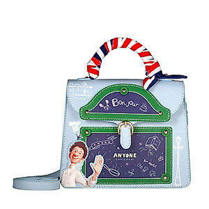 Danielle Nicole Disney Ratatouille Friends In Paris Cross Body Bag, Blue
