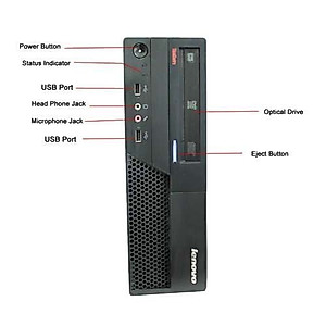 Lenovo ThinkCentre M58 Business Desktop Computer with Intel Core 2 Duo 3.0GHz Processor, 4GB-RAM, 320GB HDD, DVD, Gigabit Ethernet, VGA, Windows 10 Home (Renewed)